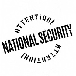 National security rubber stamp Royalty Free Vector Image