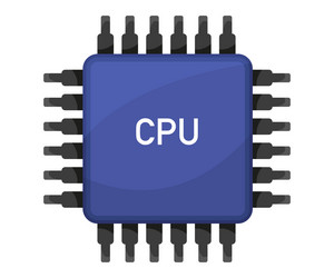 Electronic processors microprocessor circuit Vector Image