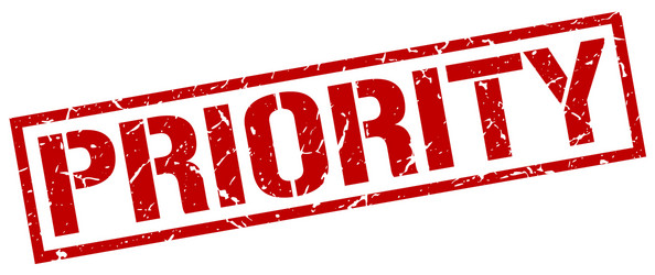 First priority sign or stamp Royalty Free Vector Image