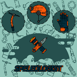 Speleologist Vector Images (42)