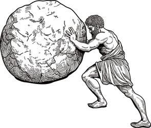 Pushing Rock Uphill Vector Images (over 110)