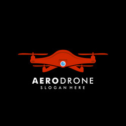 Fpv drone racing logo quadcopter race Royalty Free Vector