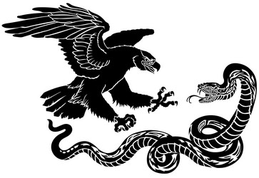 Eagle Eating Snake Logo