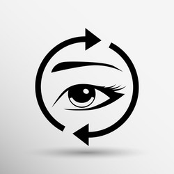 Plucking eyebrows Royalty Free Vector Image - VectorStock