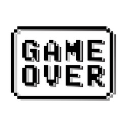 8bit Game Over Vector Images (over 360)