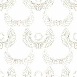 Ancient egyptian symbol winged sun Royalty Free Vector Image