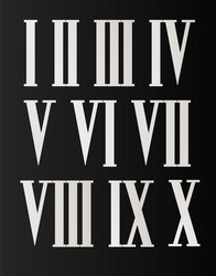 Gothic Numbers Numerals Vector Images (over 180)