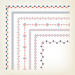 Corner frame pattern Royalty Free Vector Image