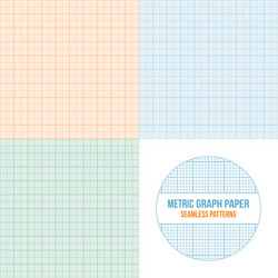 Isometric grid graph paper seamless pattern Vector Image