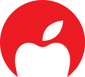 Red apple logo Royalty Free Vector Image - VectorStock