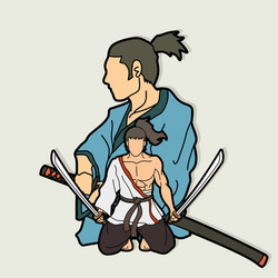 Ninja Master Cartoon Vector Images (over 200)