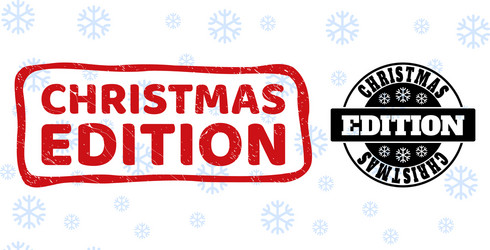 Christmas Edition Stamp Vector Images (over 100)