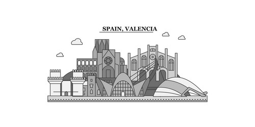 Valencia Skyline Vector Images (over 140)