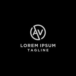 Av circle logo Royalty Free Vector Image - VectorStock