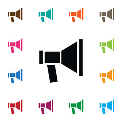 Isolated amplification icon megaphone Royalty Free Vector