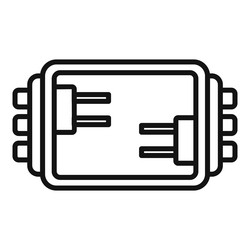 Construction junction box icon outline Royalty Free Vector
