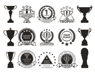Award empty prize and ribbon Royalty Free Vector Image