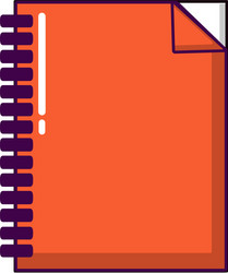 Notebook icon cartoon style Royalty Free Vector Image