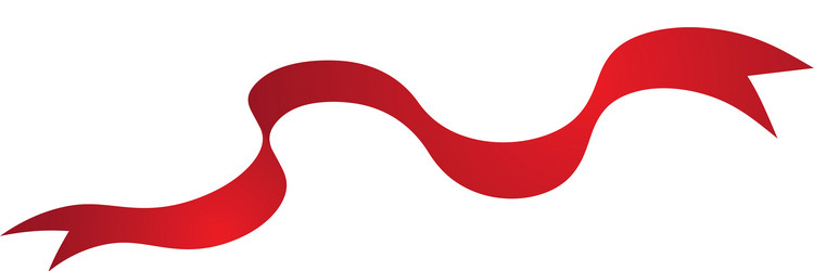 Ribbon wide red Royalty Free Vector Image - VectorStock