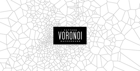 Abstract voronoi pattern grid lines texture Vector Image