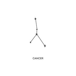 Cancer constellation Royalty Free Vector Image