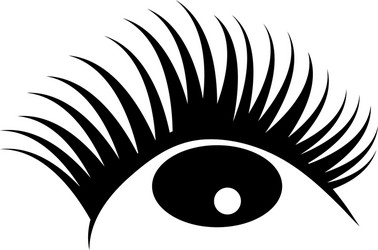 Eyelash graphic design template isolated Vector Image