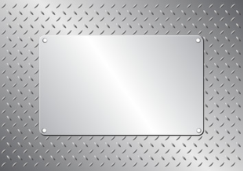 Stainless steel diamondplate industry realistic Vector Image