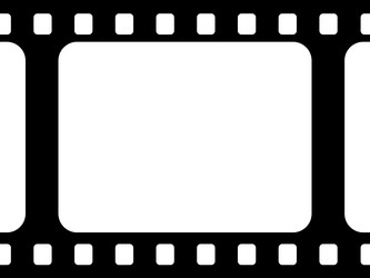 Camera roll old cinematic frame on white Vector Image