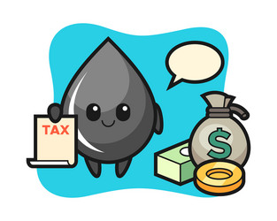 Character cartoon black olive as a accountant Vector Image