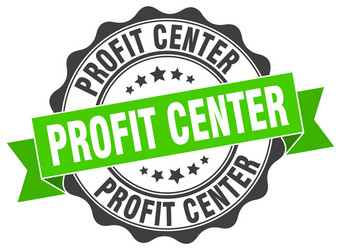 Profit center stamp sign seal Royalty Free Vector Image