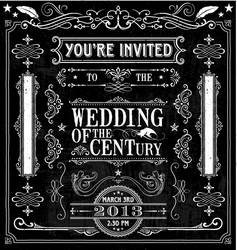 Wedding invitation elements Royalty Free Vector Image