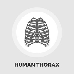 Icon of human thorax Royalty Free Vector Image