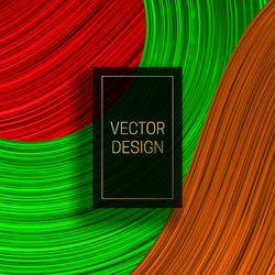 Rectangular frame on dynamic colorful background Vector Image