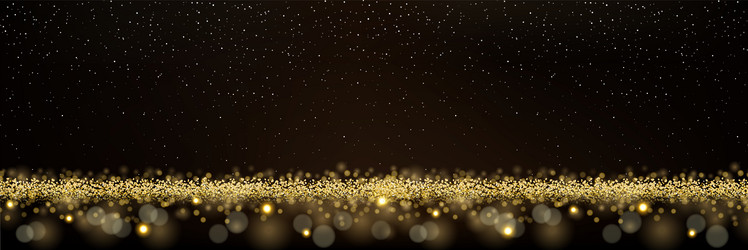 Abstract background a golden glow with magical Vector Image