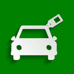 Car sign white icon Royalty Free Vector Image - VectorStock