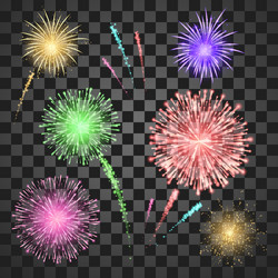 Festival firework colorful carnival fireworks Vector Image