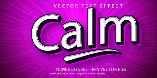 Nice text editable font effect Royalty Free Vector Image