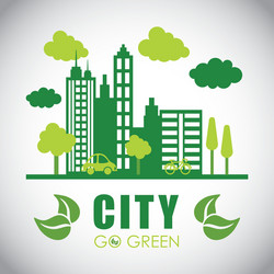 Eco town logo icon design Royalty Free Vector Image