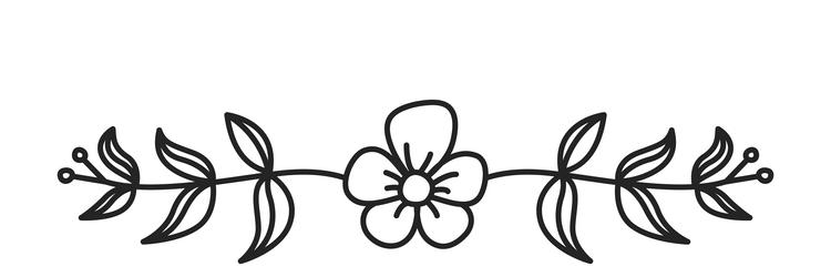 Page Separator Clip Art Floral
