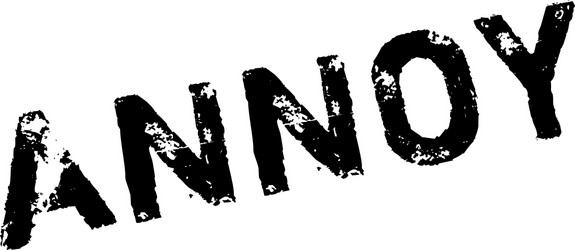 Annoy rubber stamp Royalty Free Vector Image - VectorStock