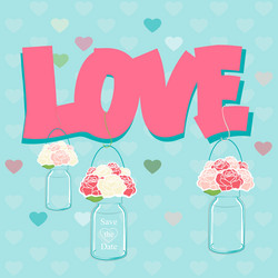 Declaration of love card design Royalty Free Vector Image