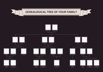 Classic Genealogical Tree Royalty Free Vector Image