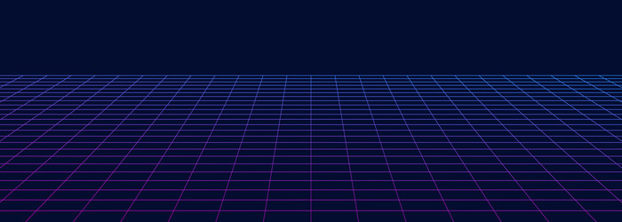 Retro background futuristic landscape 1980s style Vector Image