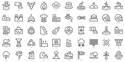 Climate change mitigation icon heatflation concept