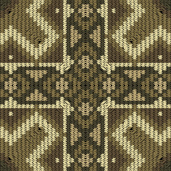 Textured tribal ethnic tapestry seamless pattern Vector Image