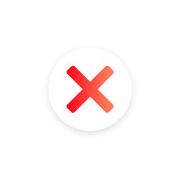 Tick and cross check marks good bad choice Vector Image