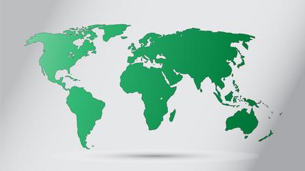 Curved world map globe planet concept Royalty Free Vector