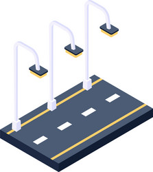 Road lights Royalty Free Vector Image - VectorStock