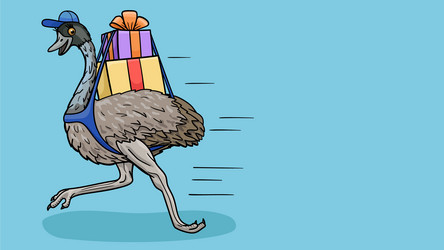 Emu Running Cartoon Vector Images (over 100)