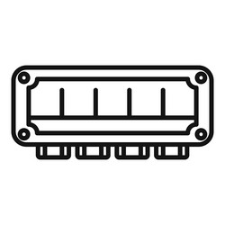 Construction junction box icon simple Royalty Free Vector